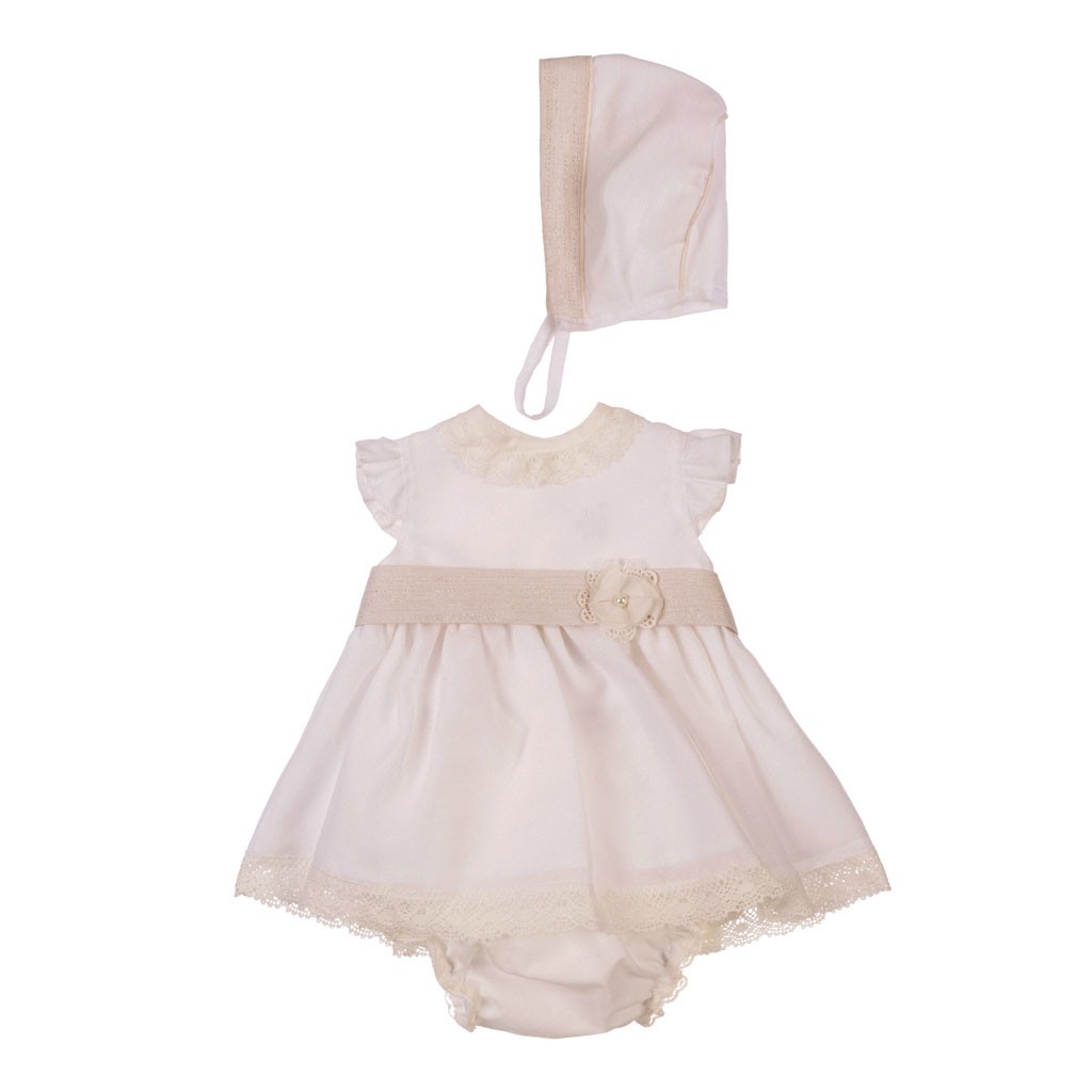 Vestido bebé con braga y capota Baby Ferr