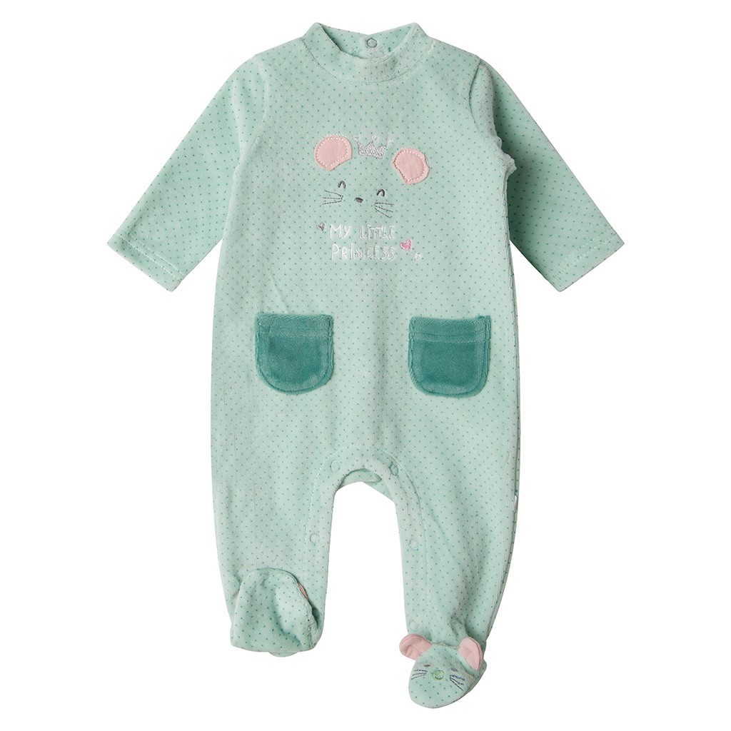 Pelele bebé aterciopelado ratoncito Yatsi